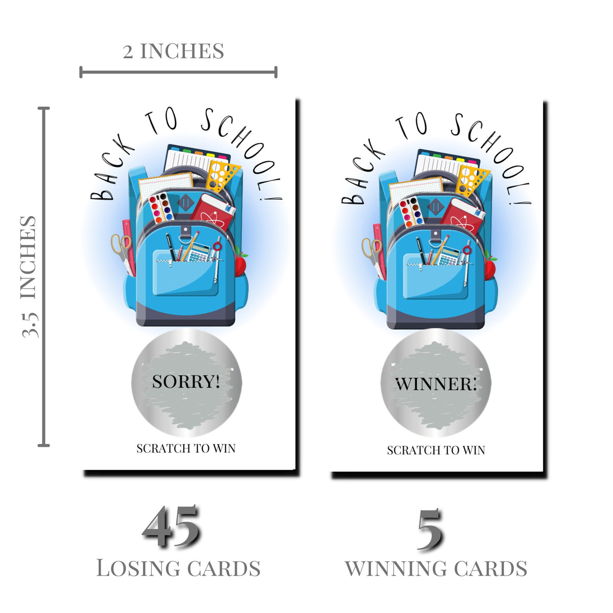 Back To School Decorations Gifts And Games - "Back To School" - 50 Scr ...