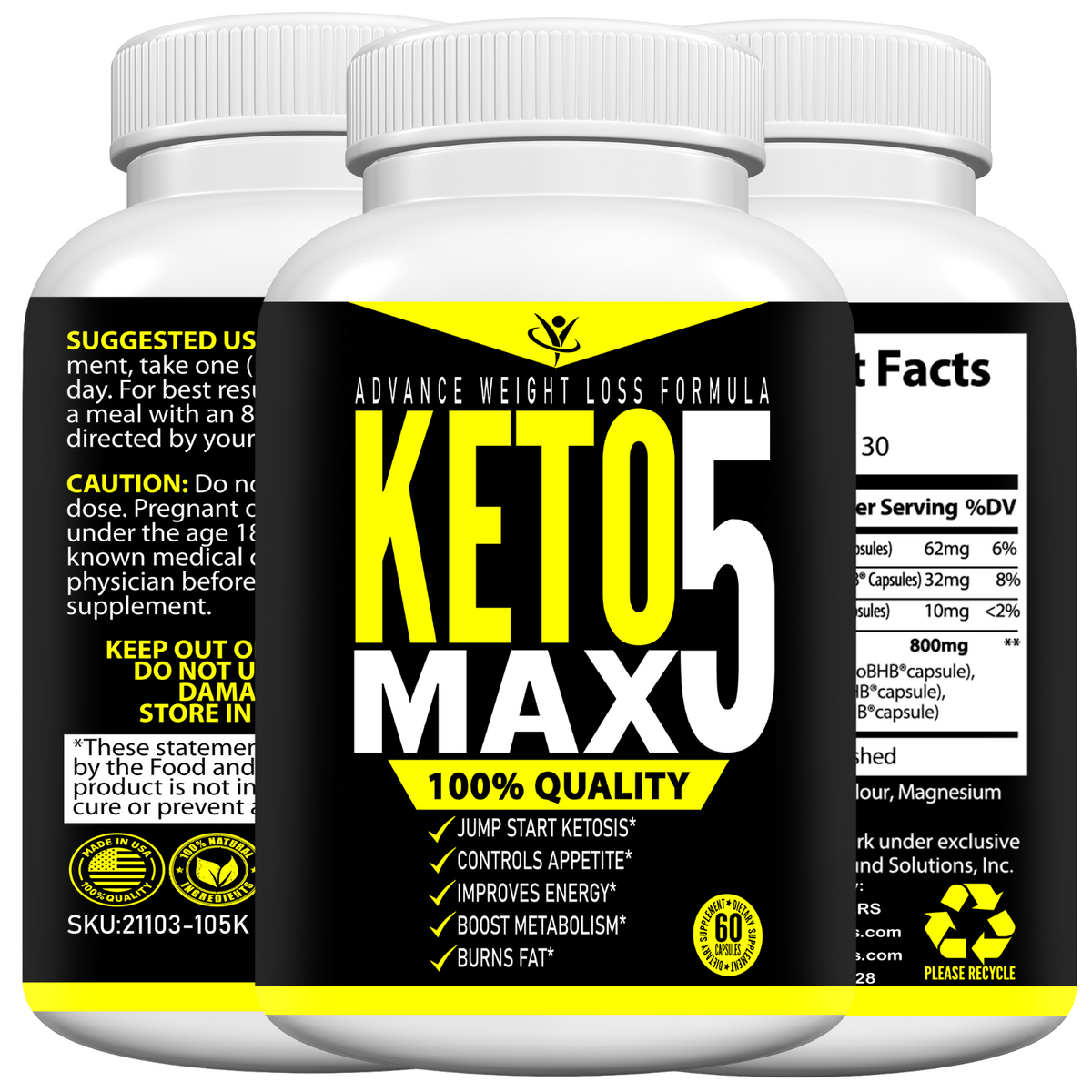 Keto 5 Capsulas Total Boosters La Mejor Marca De Suplementos Mas Vendida