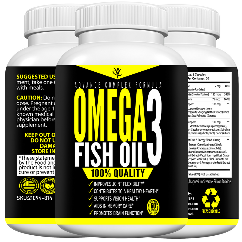 Omega 3 Softgels – Total Boosters