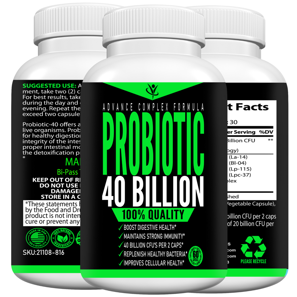 Probiotic Capsules – Total Boosters