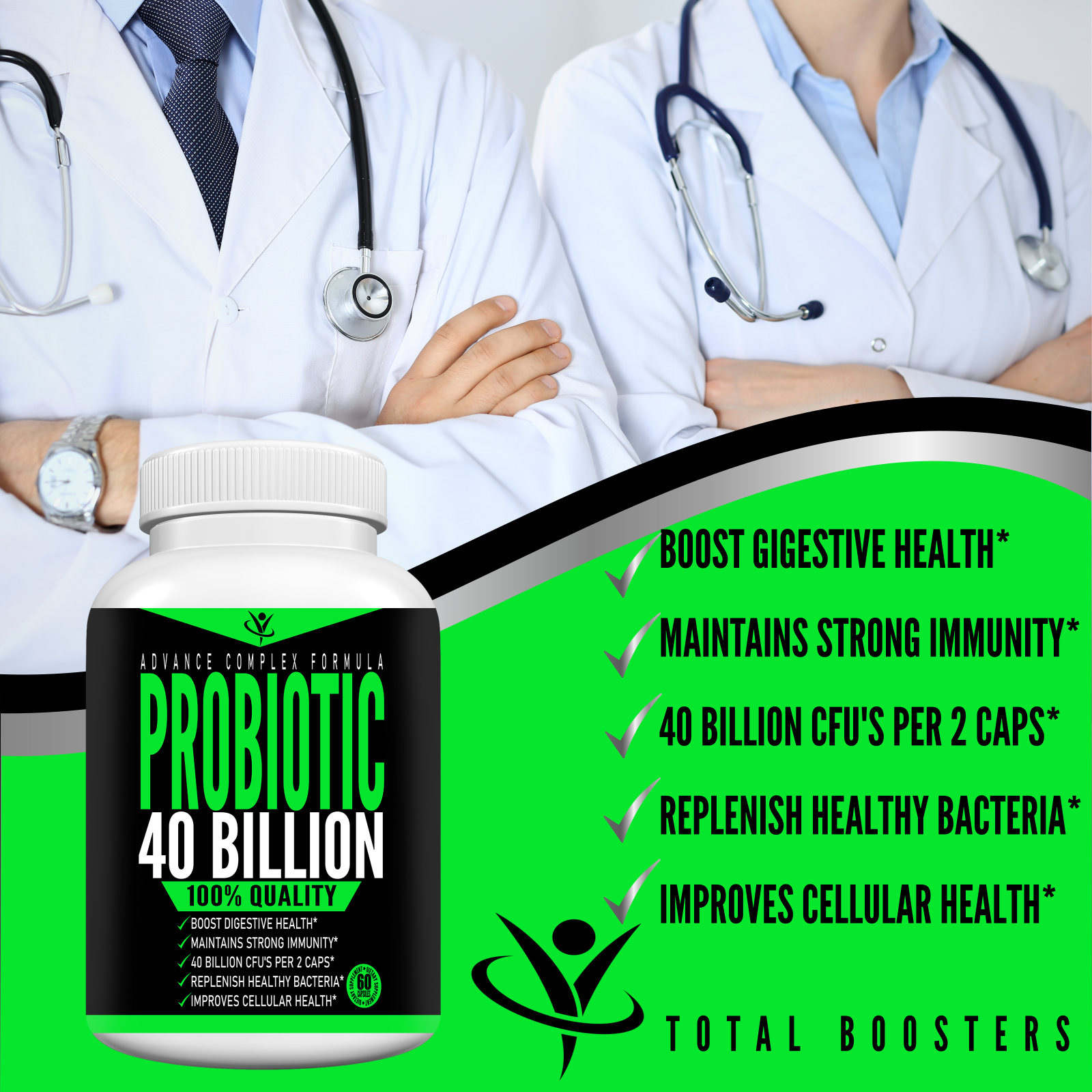 Probiotic Capsules – Total Boosters
