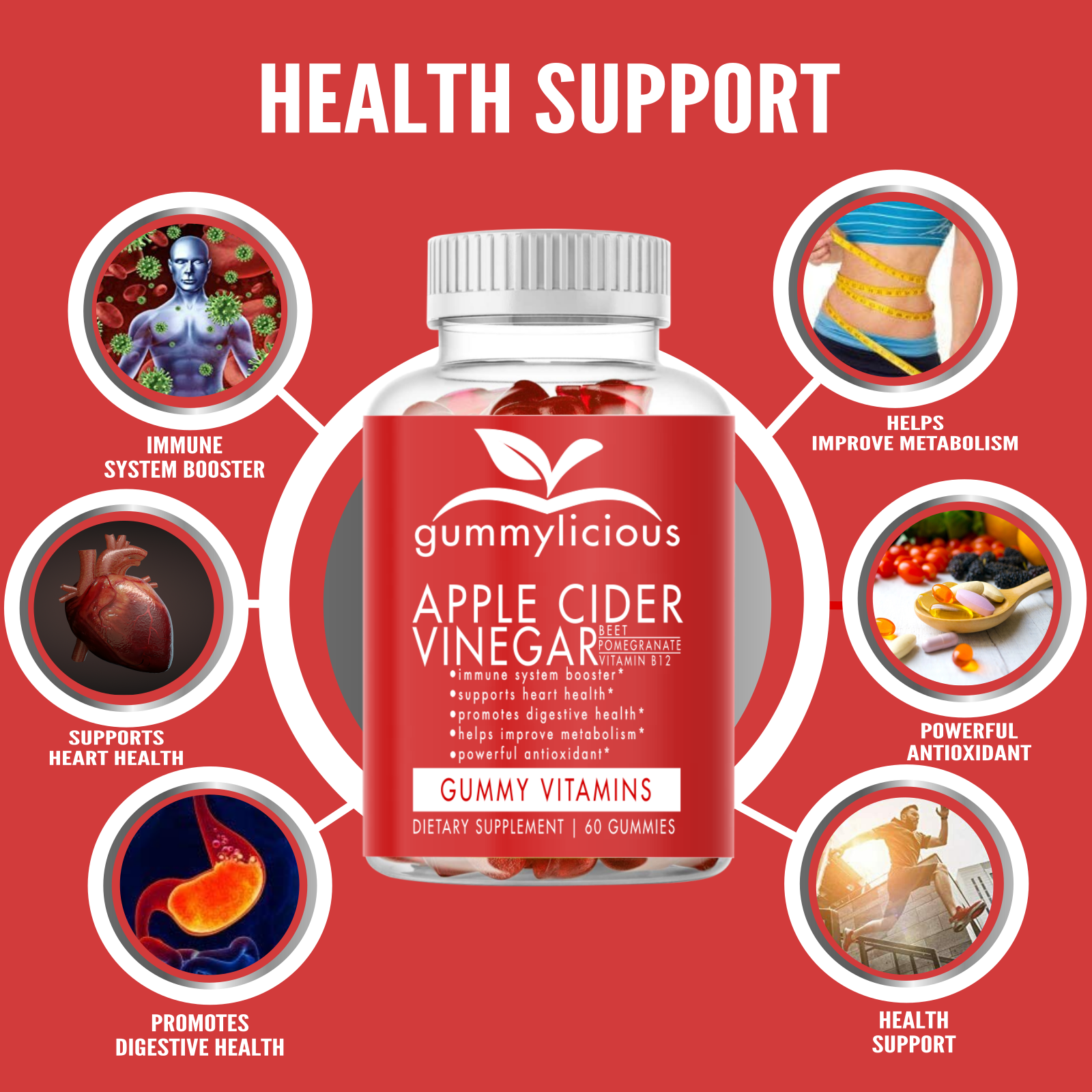 Total Boosters Apple Cider Vinegar Gummies