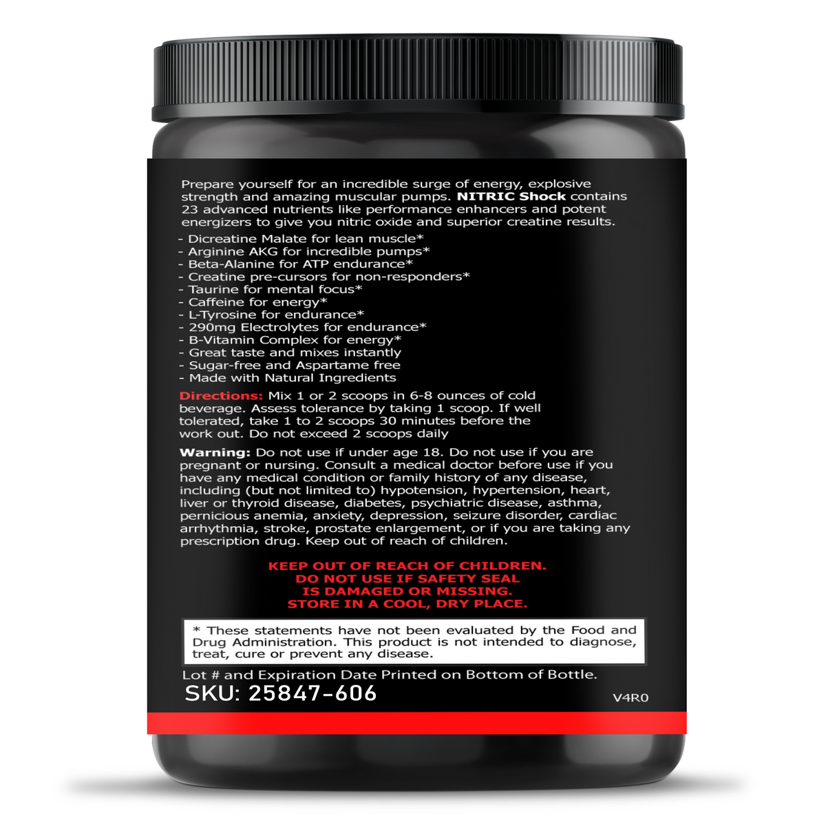 Choque Nítrico; Nitric Shock Powder; Pre Work Out Diet Supplement ...