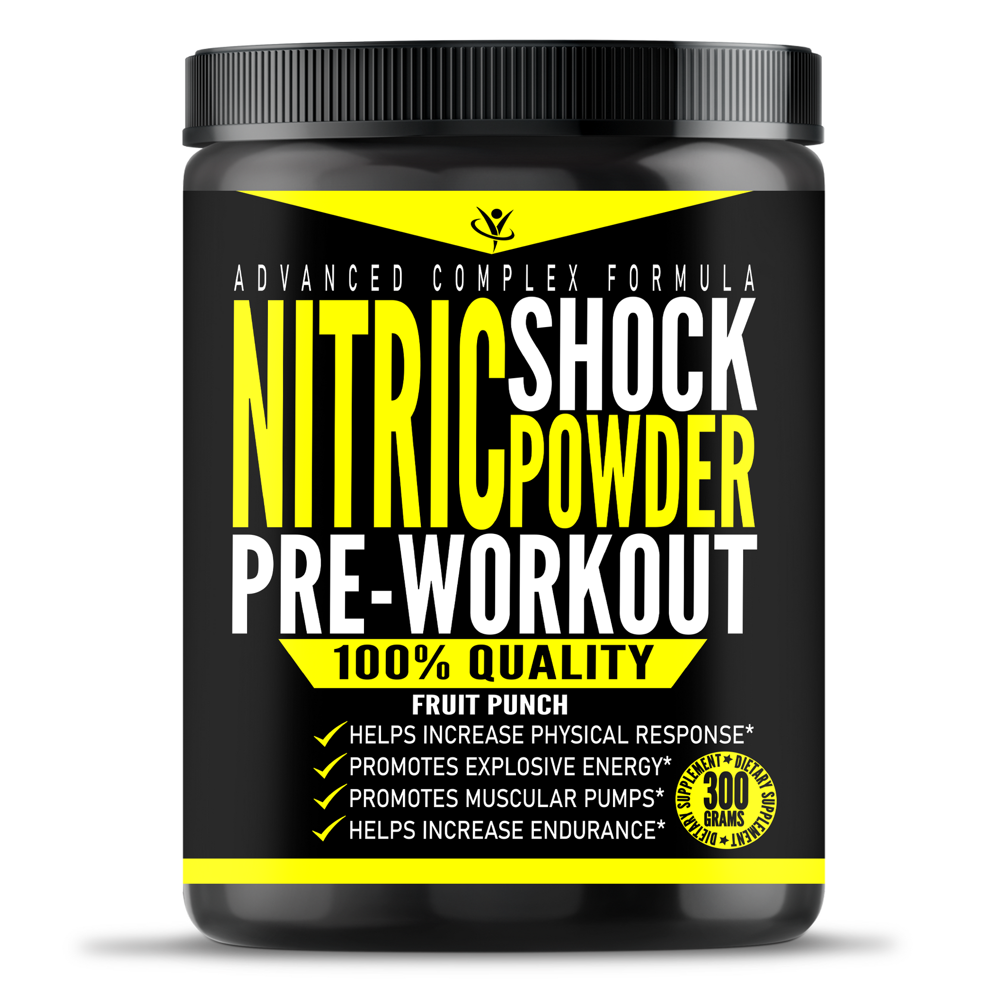 Nitric Shock Powder; Pre Work Out Diet Supplement; Energy Mental Focus ...