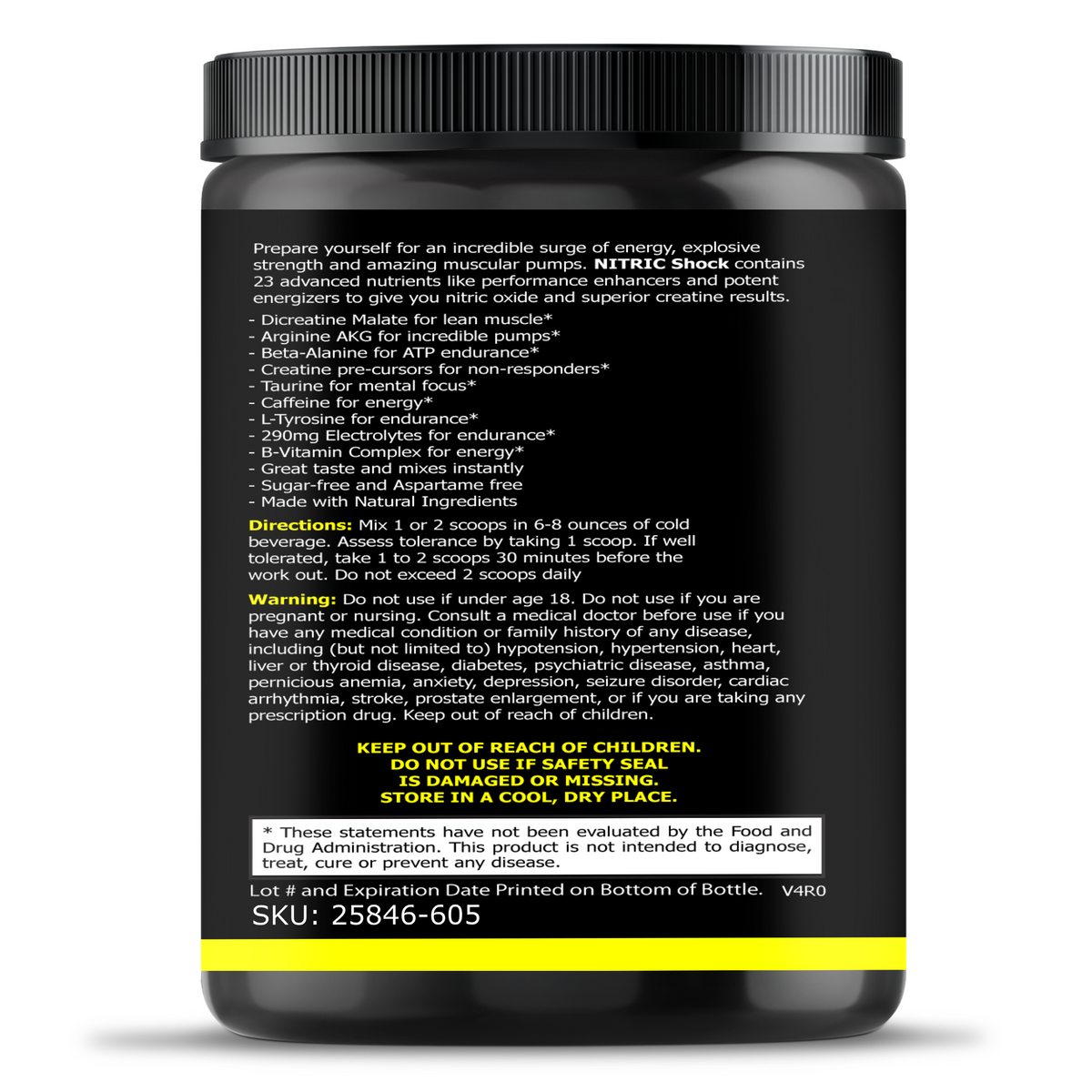 Choque Nítrico; Nitric Shock Powder; Pre Work Out Diet Supplement ...