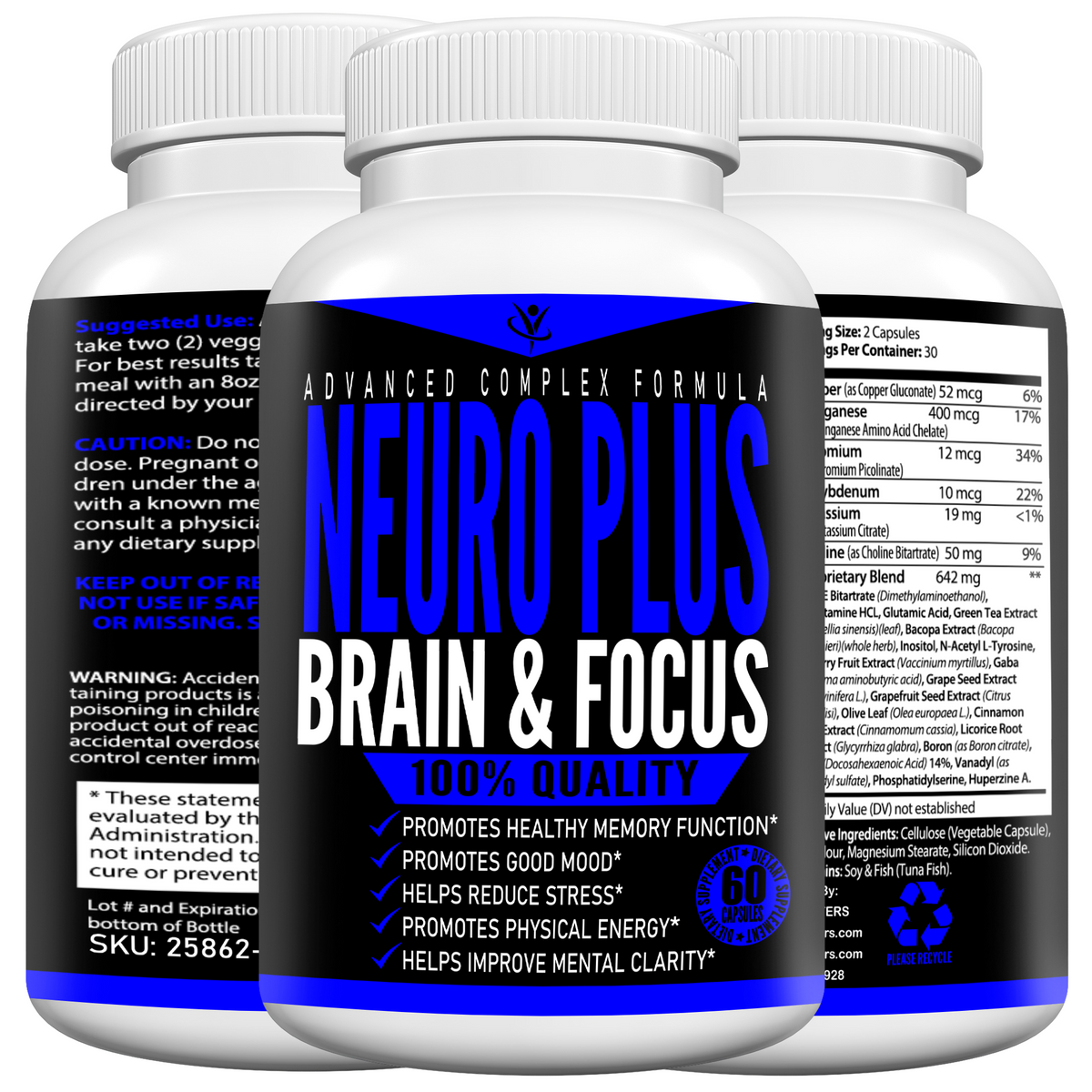 Neuro Plus Brain And Focus – Total Boosters